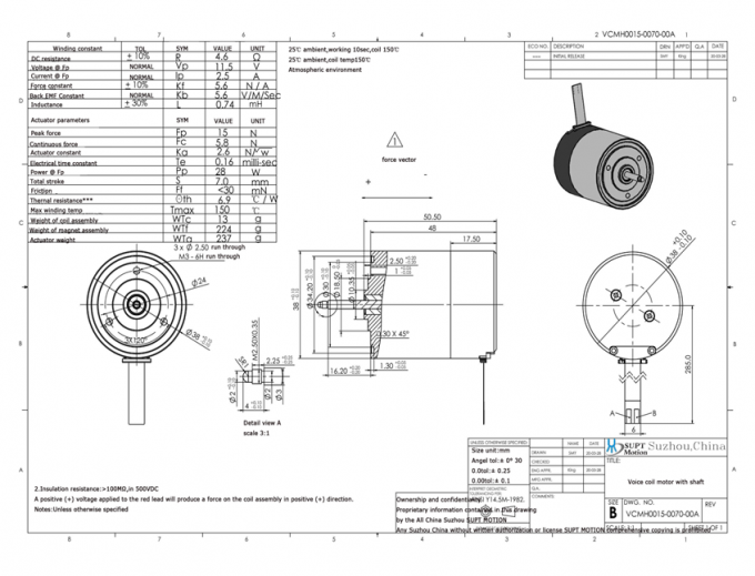 High Acceleration Voice Coil Motor Micro Electric Linear Actuator For ...